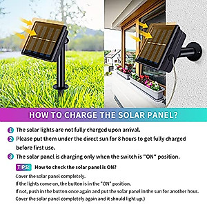 POTIVE 4 Pack Solar Fairy Lights Outdoor Waterproof, 132ft 400LED Solar String Lights Outdoor, 8 Modes Solar Twinkle Lights for Tree Garden Patio Christmas Decorations(Multicolor)