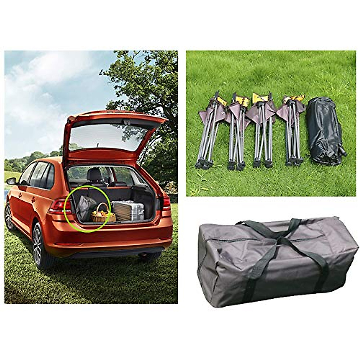 Outdoor Table and Chair Set 5-Piece Outdoor Camping Table and Chair Set, Outdoor Picnic Table and Chair, Folding Table and Chair Set