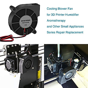 4PCS 5015 Fan 5V Blower Cooling Fan 50x50x15mm Fan with 2 Pin Terminal for 3D Printer Hotend Extruder Heat Sinks Humidifier Aromatherapy Repair Replacement(5V 0.25A)