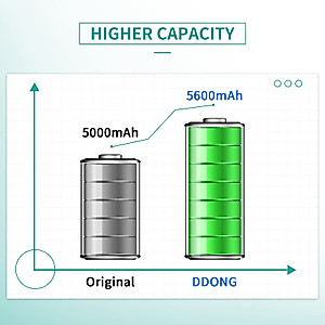 DDONG for Moto G Stylus 5G 2021 XT2131 Battery Upgraded High Capacity 5600mAh Li-Polymer Replacement Battery MD50 with Repair Tools