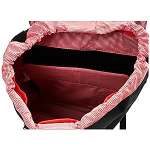 Herschel Little America Laptop Backpack, Black/Tan Synthetic Leather, Mid-Volume 17.0L