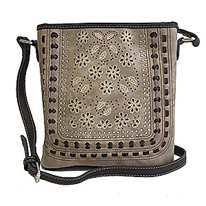 Concealed Carry Daisy Crossbody Purse - Tan