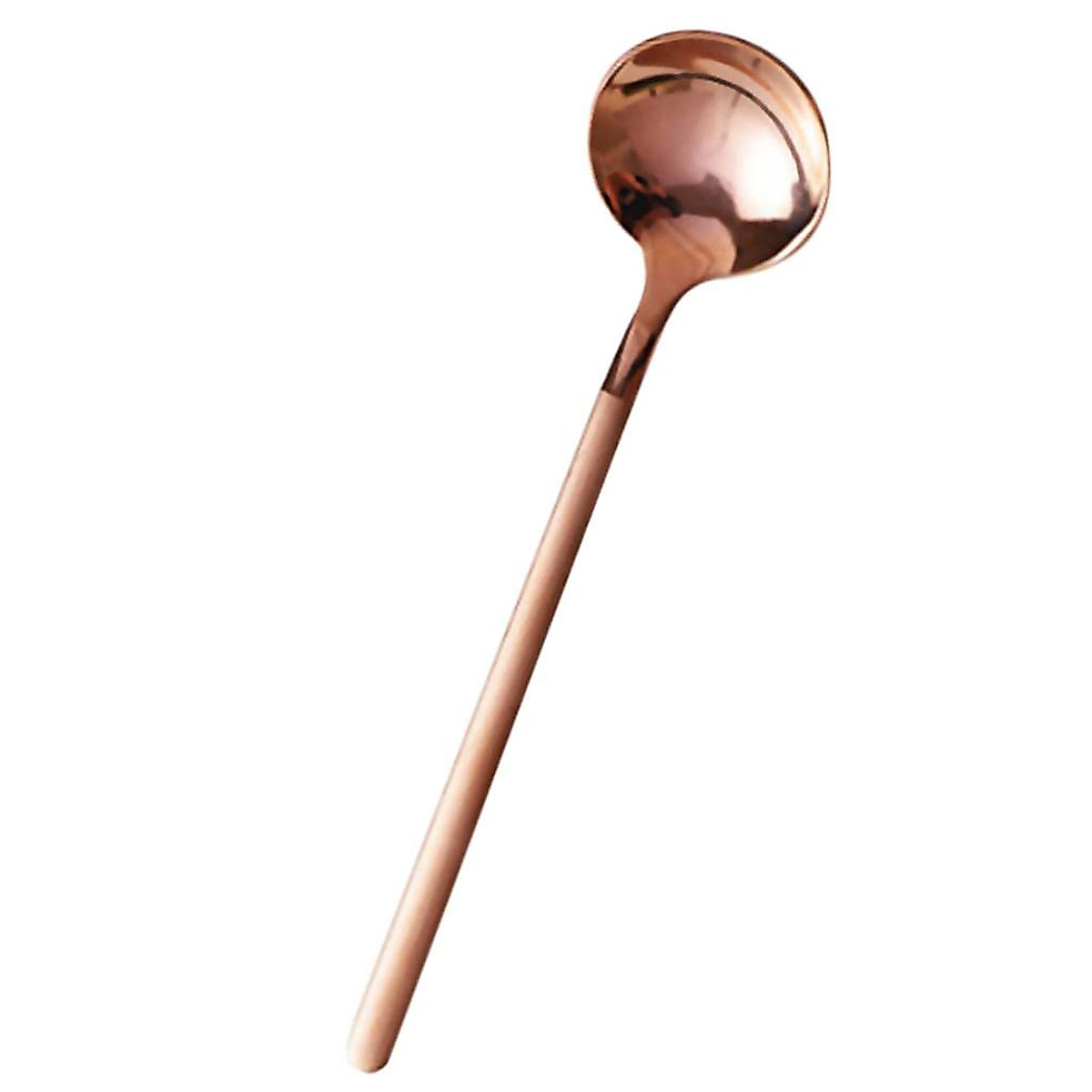 MauSong Professional Coffee Cupping Spoon Dessert Yogurt Spoon Stainless Steel 13x3cm - Rose Gold
