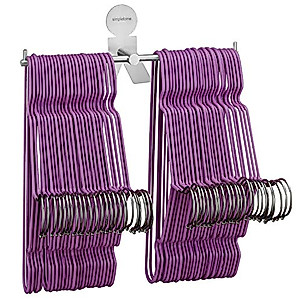simpletome Clothes Hanger Storage Rack Organizer Wall Mount Adhesive OR Drilling Installation(Human Shape,10.8")