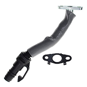 AUTOKAY Turbo Oil Return Pipe Tube with Gasket Fit for 2011-2019 Chevy Cruze Sonic Trax Buick Encore 1.4L, Engine Turbocharger Oil Return Hose Line Replace# 55587854 55569839