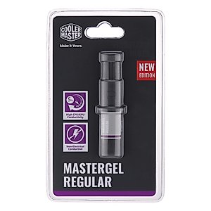 Cooler Master New Edition MasterGel Regular High Performance Thermal Paste w/ Exclusive Flat-Nozzle Syringe Design for CPU and GPU
