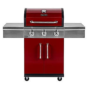 Dyna-Glo DGG424RNP-D 3 Burner Red LP Gas Grill