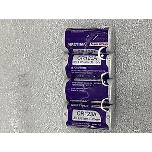 NASTIMA 12 Pack CR123A Battery, 3V Lithium Battery 1600mAh for Flashlight, Intelligent Instrumentation, Alarm Systems