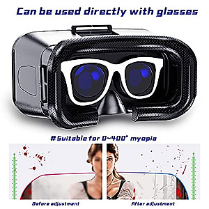 3D Augmented Reality Glasses-high Transmittance Virtual Reality Glasses That Realize The Max Giant Screen, Many Function Playstation VR Glasses, Widely Compatible with Virtual Reality Game Systems