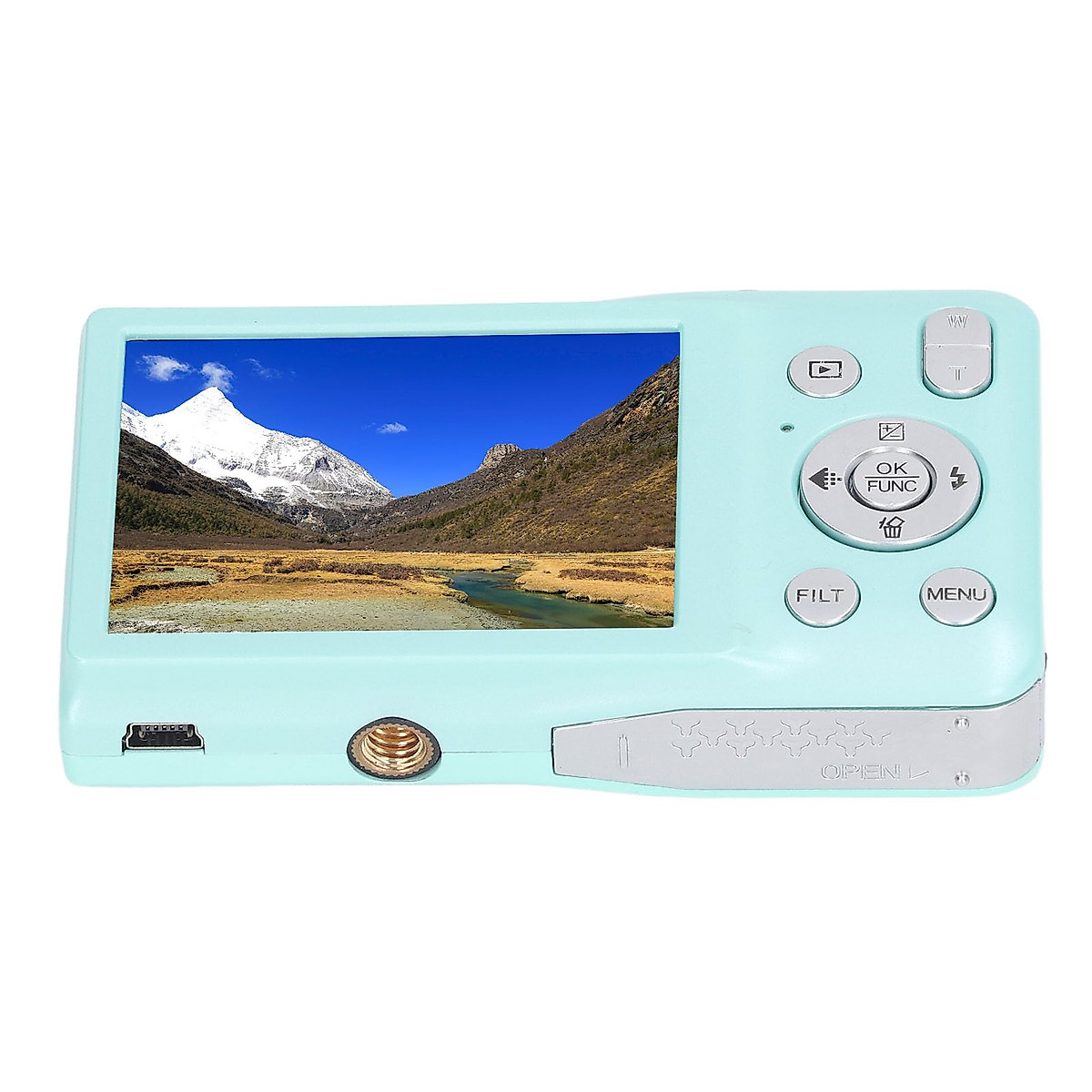 8K Digital Camera, 16X Zoom Selfie Camera Auto Focus with 2.7 Inch HD Screen for Photography Video Recording, 68MP Portable Vlogging Camera for Travel (Green)