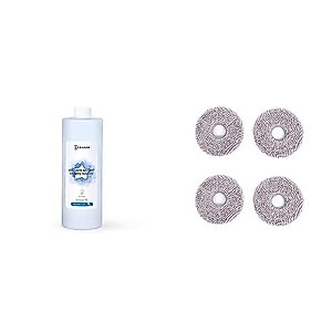 ECOVACS X2 OMNI Accessory Bundle, 2 Bottles of Multi-Surface Floor Cleaning Solution*1L and 8 pieces of Washable Mopping Pads
