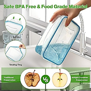 OSTBA APPLIANCE 50 PCS Food Storage Container with Lids, Airtight Plastic Food Containers for Kitchen, and Pantry BPA-Free storage containers-100% Leakproof, Reuasable & Dishwasher