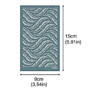 4Pcs Polymer Clay Silk Screen - Silk Screen Stencils for Polymer Clay - Reusable Silkscreen Print Kit - Printing on Clay Jewelry Clay Earrings - Silkscreen Stencil for Polymer Clay Earrings