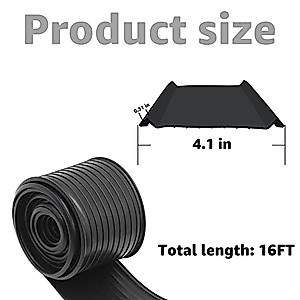 16 feet Seal Replacement for Clopay Garage Door Rubber Bottom Weather Seal for Weather Stripping Fit 16 FT Wide Doors