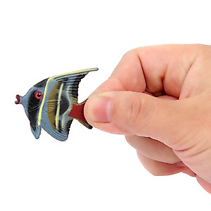 Fun Central 24 Pieces - Mini Tropical Fish Party Favor, Fish Figure for Kids - Assorted Styles