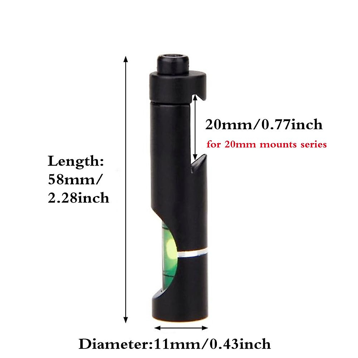 SIZIKJXGHWYI 3Pcs Rifle Scopes Level Magnetic Scope Mounting Tool for 20mm Mounts
