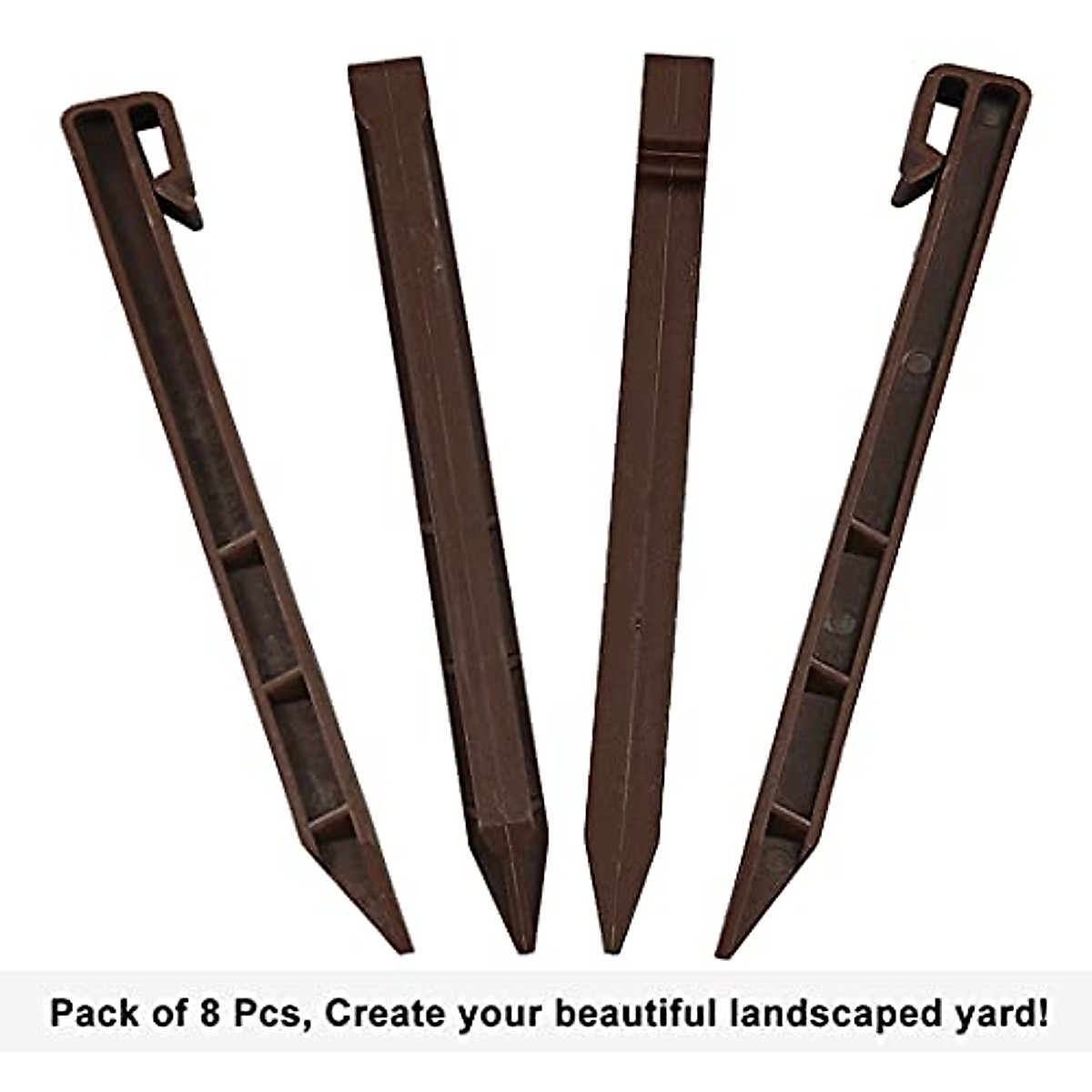 10 Inch Christmas Inflatable Plastic Stakes, 8 PCS Landscape Edging Stakes Anchoring Spikes Ground Tent Stakes for Christmas Holiday Inflatables Garden Decorations