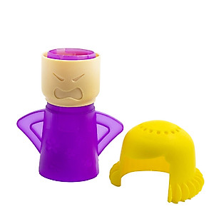PPINA Microwave Cleaner Steam Angry mama Easily Cleans the Crud In Minutes. Fast Action Steam Kitchen Gadget,Just Add Vinegar and Water (purple)