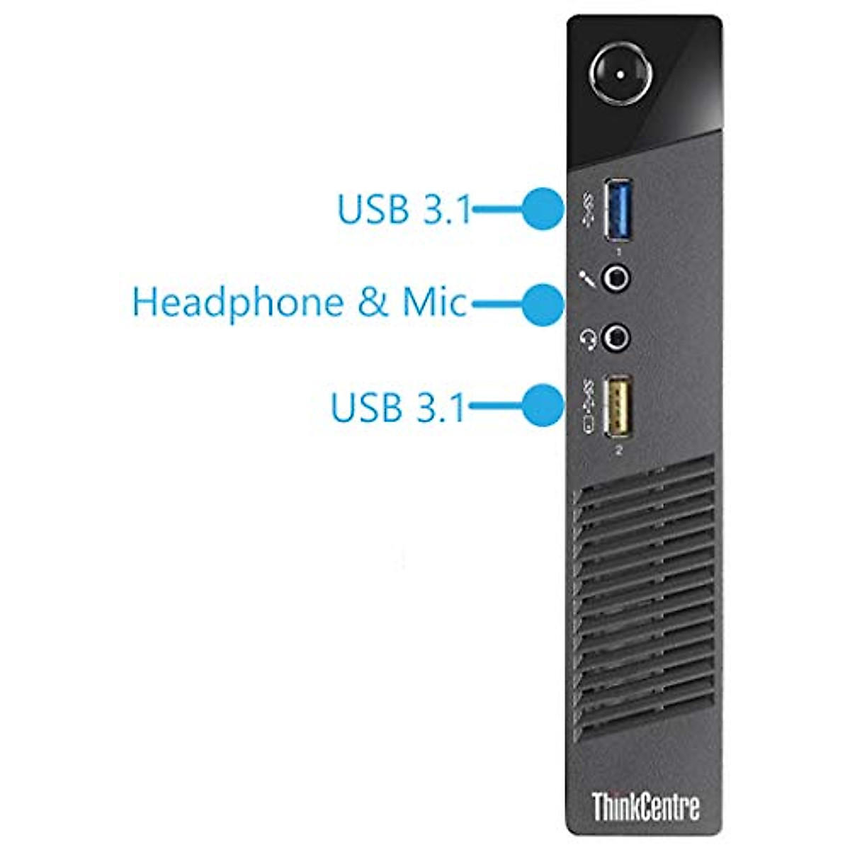 Lenovo ThinkCentre M73P Tiny Desktop, Intel Dual-Core 2.6GHz, 4GB RAM, 120GB SSD, 4K 2-Monitor Support, DisplayPort, HDMI, VGA, AC Wi-Fi, Bluetooth - Windows 10 Pro (RENEWED)