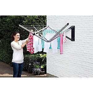 Brabantia Wallfix Wall-Mounted Rotary Dryer -78 ft, 375842