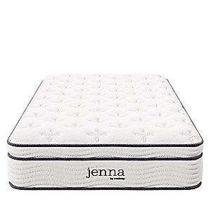 Modway Jenna 10” Innerspring and Memory Foam Twin Mattress With Individually Encased Coils