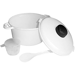 Bene Casa - 2.6 Qt. Microwave Pressure Cooker - Non-stick Surface and Locking Lid - Cooks Up to 12 Cups of Cooked Rice (6 Cups Uncooked)