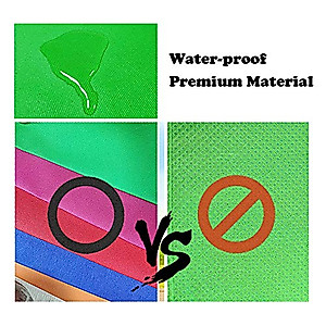 Muka (Price/100 PCS) 100 Pack Custom Print Non-Woven Die-Cut Handle Tote Bag Heat Sealed Shopping Bag Goodie Gift Bag for Packaging-Sky Blue-12"x16"