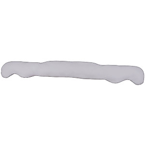 Leachco Back 'N Belly Bliss Pregnancy/Maternity Body Pillow with 100% Sateen Cotton, 300 Thread Count Zippered Cover in Peaceful Gray, 1 Count (Pack of 1)