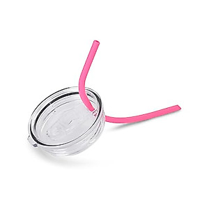 makerflo 30 oz Pink Powder Coated Tumbler Pack of 1 with Upgrad Handle Option, Includes a Sliding Splash & Leak Proof Lid, Ideal for Craft, Personalization (Laser Engraving, UV DTF, Epoxy, Vinyl)