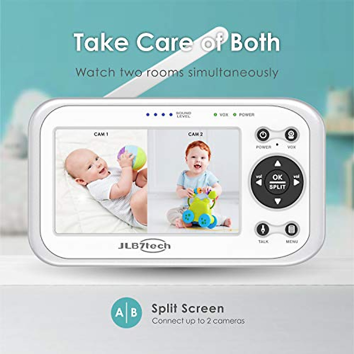 JLB7tech Add-on Camera Unit for LBtech Video Baby Monitor JLB953, LB953-2T, and JLB953P-2T(up to 4 Cameras)