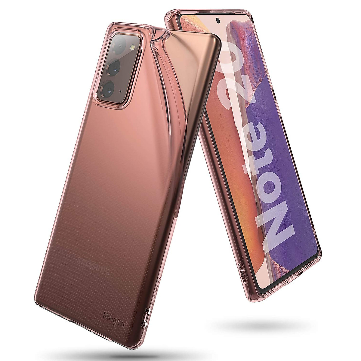 Ringke Air Compatible with Galaxy Note 20 Case 5G, Thin Flexible Shockproof TPU Phone Case - Rose Bronze