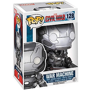 POP Marvel: Captain America 3: Civil War - War Machine Funko Pop! Vinyl Figure (Bundled with Compatible Pop Box Protector Case), Multicolored, 3.75 inches
