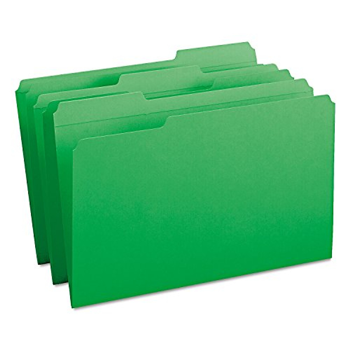 Smead File Folder, Reinforced 1/3-Cut Tab, Legal Size, Green, 100 per Box (17134)
