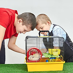 POPETPOP Dog Crate Pet Cage Crate Handles Replacement Black Plastic Cage Handles 10pcs for Squirrel Hedgehog Rabbit Chinchilla Hamster Small Pet Cage Carrier Hamster Accessories