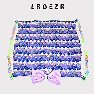 LROEZR Pet Small Animal Hanging Hammock Rat Hamster Squirrel Hanging Bunk Bed Guinea Pig Hammock Cage Toy for Hamster Chinchilla Rat Sugar Glider Parrot Hideout (Style 1)