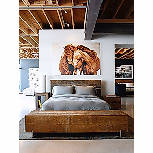 NATURAL LIFE PALMPRING Cambay Queen Mattress - Organic Coconut Coir 8” Extra Firm 1 Layer Comfortable Sleep Bed Dust Free