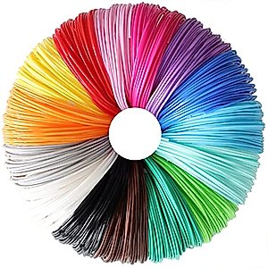 DO3D 15 Bright Colors 1.75mm 3D Pen PLA Filament Refill, Each Color 10feet, Total 150 Feet 3D Pen/3D Printer PLA Sample Pack, Compatible with MYNT3D / SCRIB3D Printing Pen