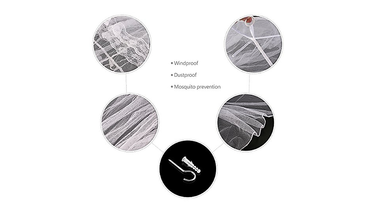 STOBOK Baby Mosquito Net - Elegant Canopy Bed Protector