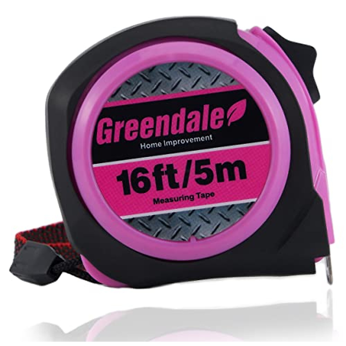 Greendale - 4 Pack of Pink 16ft Tape Measures - Retractable, Autowind and Easy Lock - Inches and Centimeters