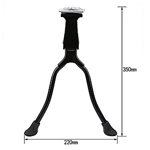 Foot Stand, Prcatical Mountain Bike Foot Stand Mount Road Double Legs Park Stand for 26 Inches Or Higher and Spare Parts