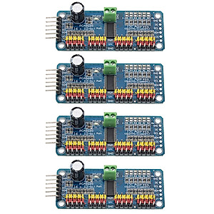 Onyehn PCA9685 IIC Module,16 Channel 12-Bit PWM Servo Motor Driver for Arduino Robot or Raspberry pi(4 Pack)