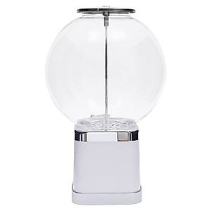 MhdunueSK Big Bubble Gumball Machine,Vending Machines for Business,Machine Capacity 500 Pieces 1.26inch Ball or Candy,for Selling Small Capsule Toys Candy (LM-202B White)