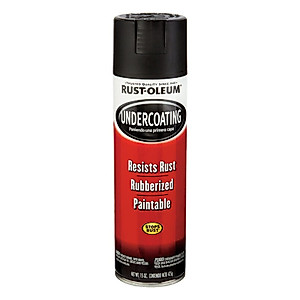 Rust-Oleum 248657 Rubberized Undercoating Spray, 15 oz, Black