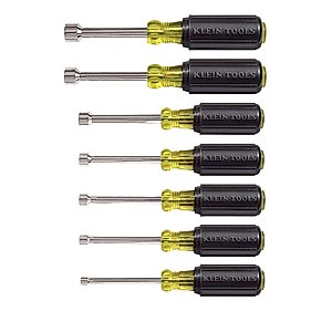 Klein Tools 80021 Tool Set, Screwdriver and Nut Driver Tool Kit with Assorted Tips, 16-Piece & 32581 4-in-1 Electronics Screwdriver Set with Precision Machines Bits: 2 Slotted, 2 Phillips, 4-Piece