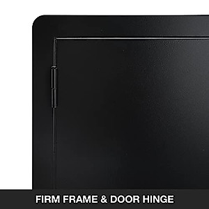 Stanbroil Outdoor Kitchen Doors BBQ Access Door 30" W x 21" H - Wall Construction Double Door Flush Mount for BBQ Island, Grilling Station, Outside Cabinet - Black