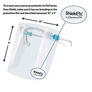 ArtToFrames SH-G-CLEAR-2-2 Clear This is a face Shield, 2 Pack, 2 Count