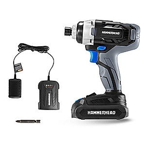 Hammerhead 20V 1/4 Inch Cordless Impact Driver Kit with 1.5Ah Battery and Charger – HCID201