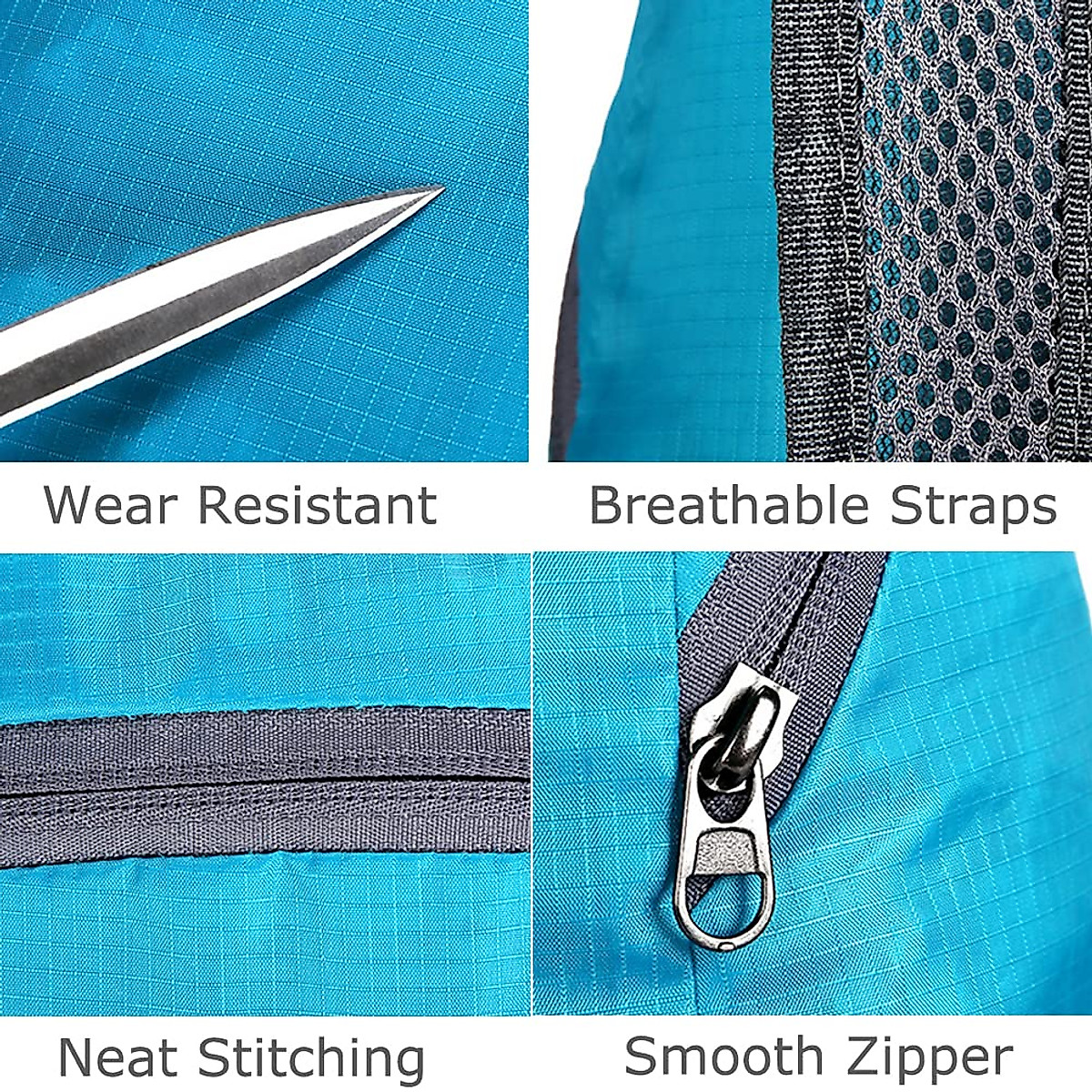 TRIYO Hiking Backpack Foldable lightweight Packable daypack Casual Small for Travel Work Sport Camping Navy Blue, One Size