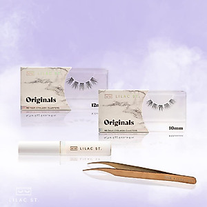 Lilac St - Starter Kit - Includes 2-Pack of Original Lashes, Clear Lash Glue, Lash Applicator- Soft, Natural Look - Long-Lasting, Lightweight, Reusable - Vegan & Cruelty Free