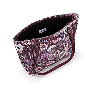 Sakroots Metro Tote Bag, Cabernet in Bloom